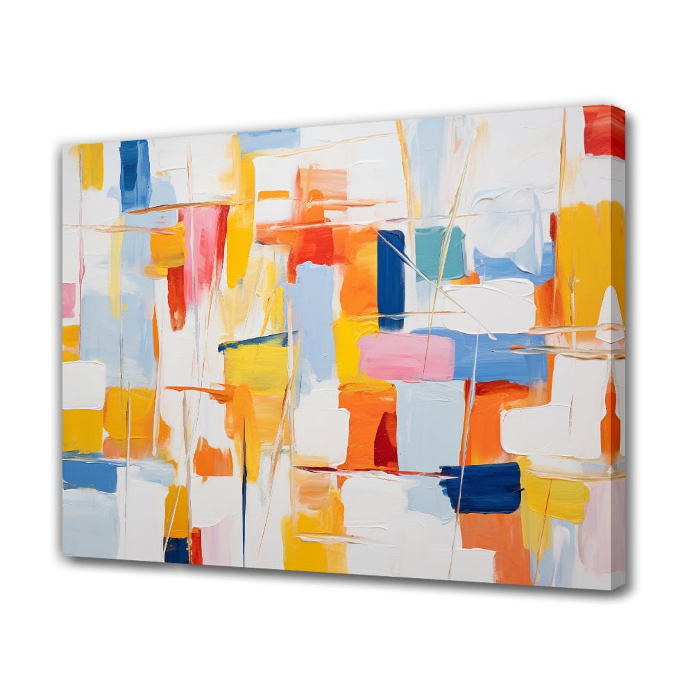 Abstract Art Modern Decorative Painting Framed Canvas Poster Bedroom ...