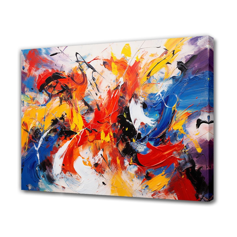 Abstract Art Modern Decorative Painting Graffiti Framed Canvas Poster ...