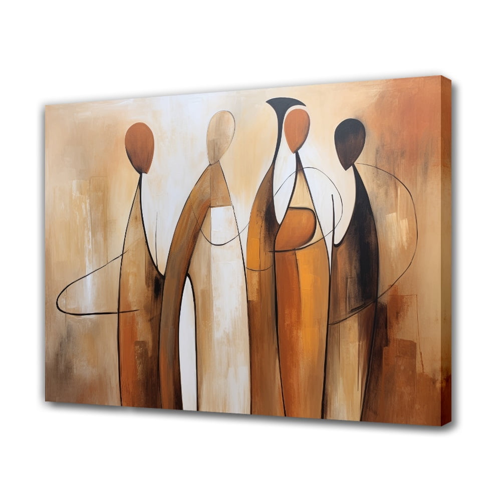 Abstract Art Modern Decorative Painting Portraits Framed Canvas Poster ...