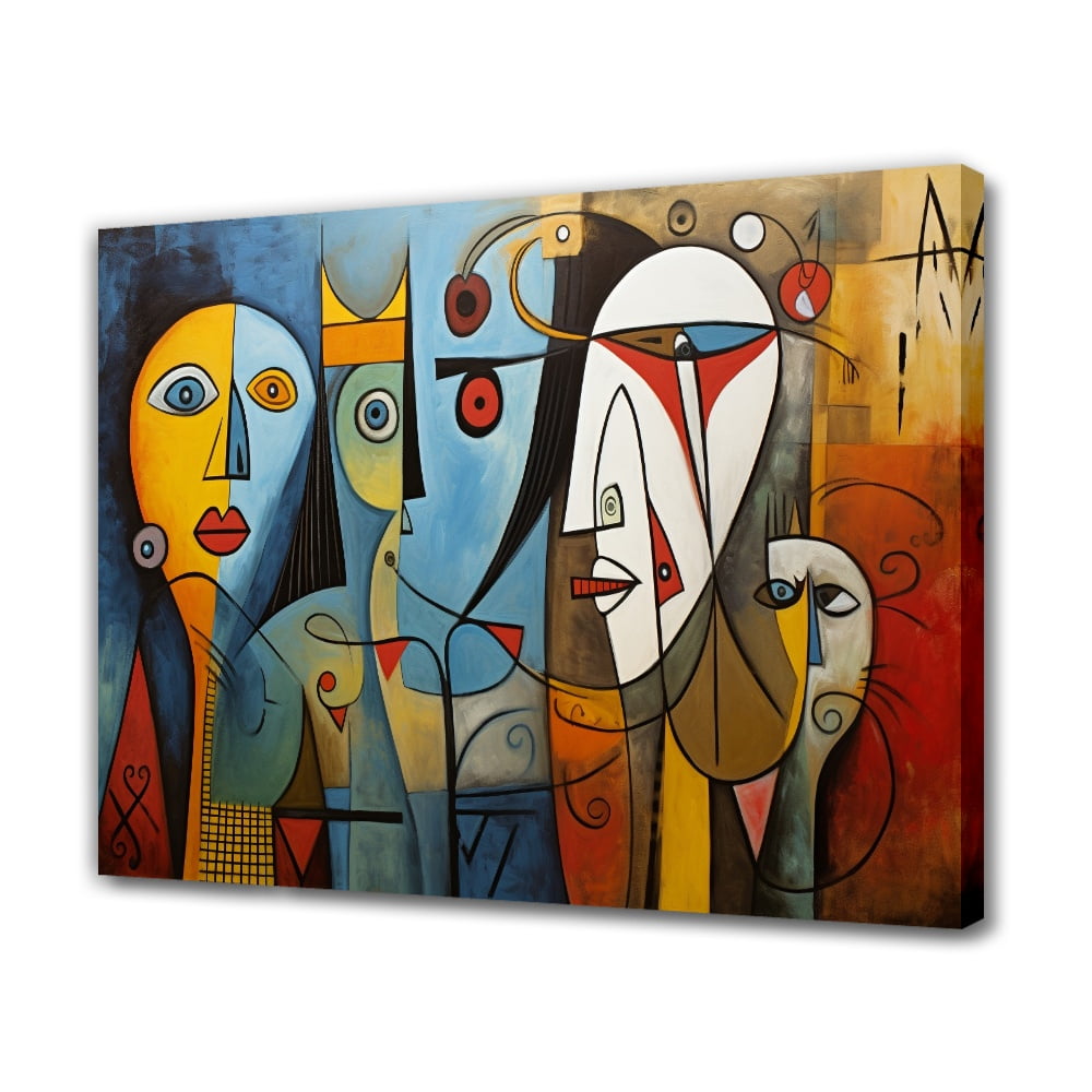 Abstract Art Modern Decorative Painting Portraits Framed Canvas Poster ...