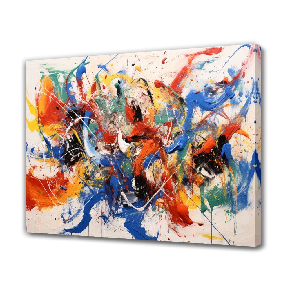 Abstract Art Modern Decorative Painting Watercolor Graffiti Framed ...