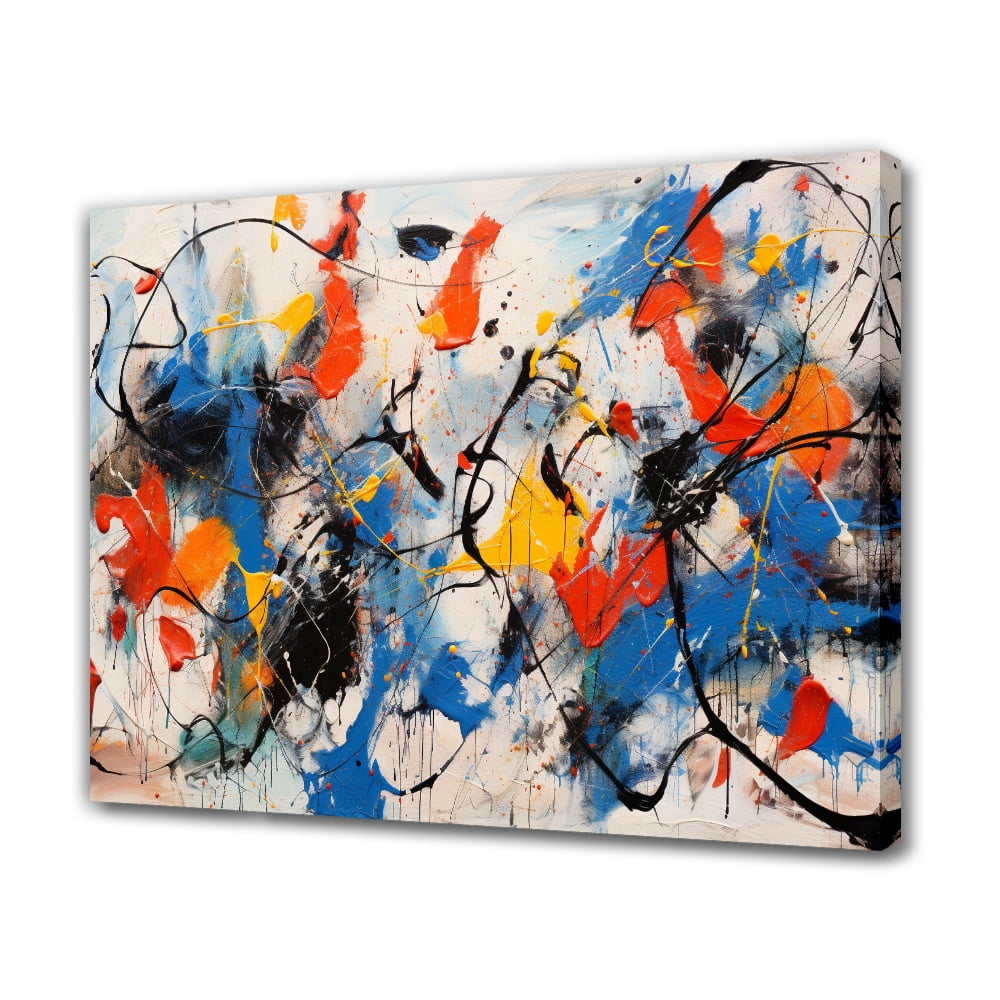Abstract Art Modern Decorative Painting Watercolor Graffiti Framed ...