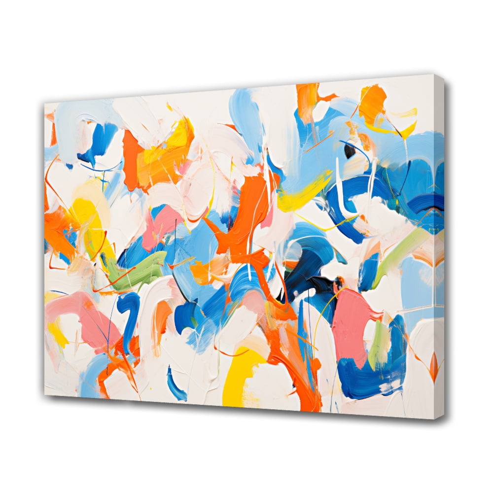 Abstract Art Modern Decorative Painting Watercolor Graffiti Framed ...