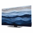 Abstract Art Ocean TV Dust Cover 55 Inch, Gradient Blue Impressionist ...