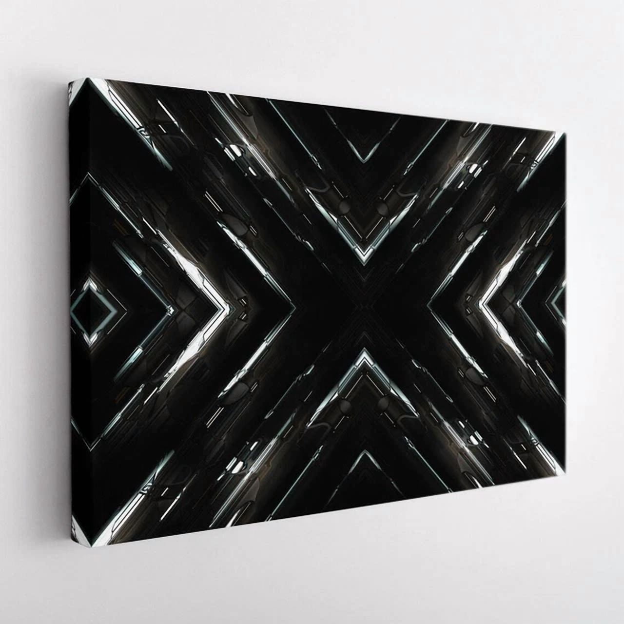 Abstract Art Of Black & White Wall Art Home Decor Vintage Gift Living ...