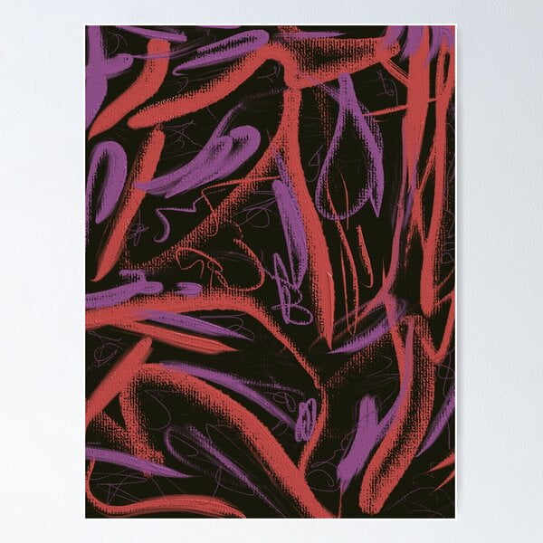 Abstract Art Oil Painting Paint Colorful Bright Brush Strokes ...