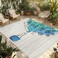 Abstract Art Outdoor Rug, Chemistry Wood Grain Cartoon School Season ...