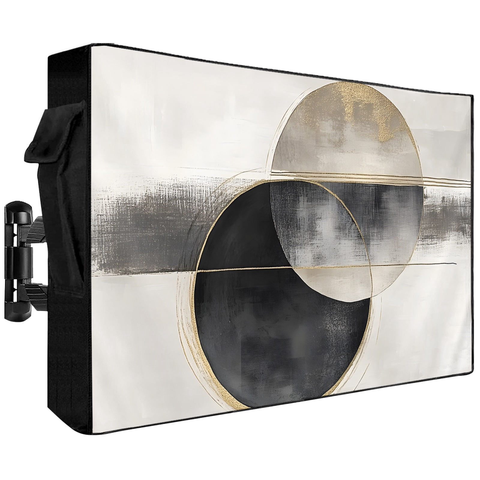 Abstract Art Outdoor TV Cover 30 to 32 inch Mottled Geometric Moon ...