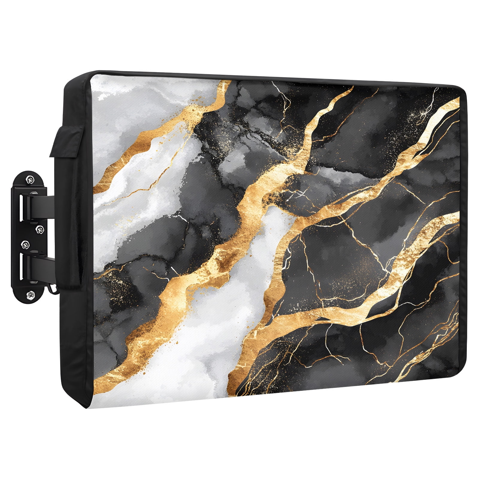 Abstract Art Outdoor TV Cover 40 to 43 Inch Black Blue Water Ripple ...
