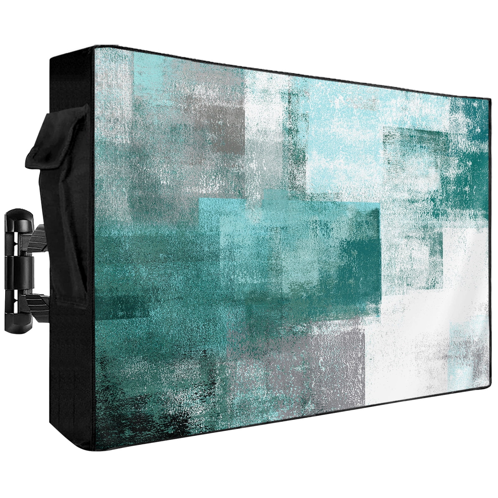 Abstract Art Outdoor TV Cover 40 to 43 inch Gradient Turquoise Vintage ...