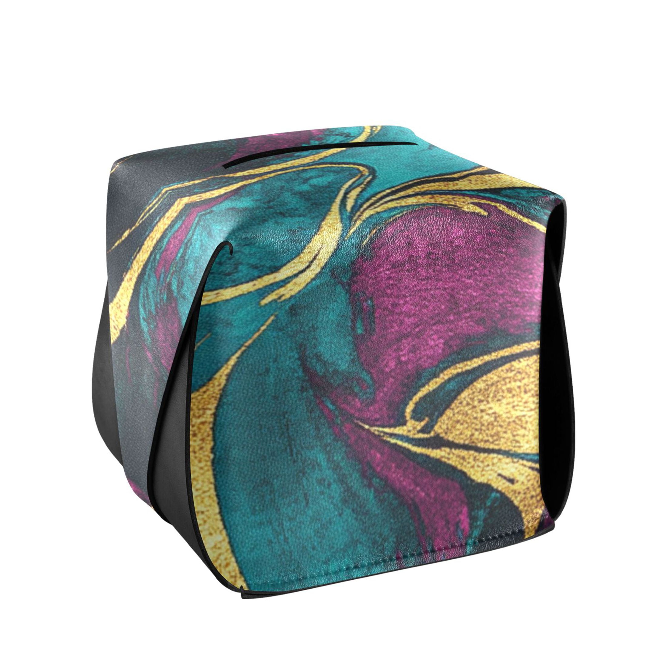 Abstract Art Painting Tissue Box Cover Leather Square Rectangle Tissue ...