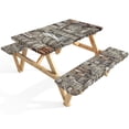 Abstract Art Picnic Table Cover with Bench Covers Classical World ...