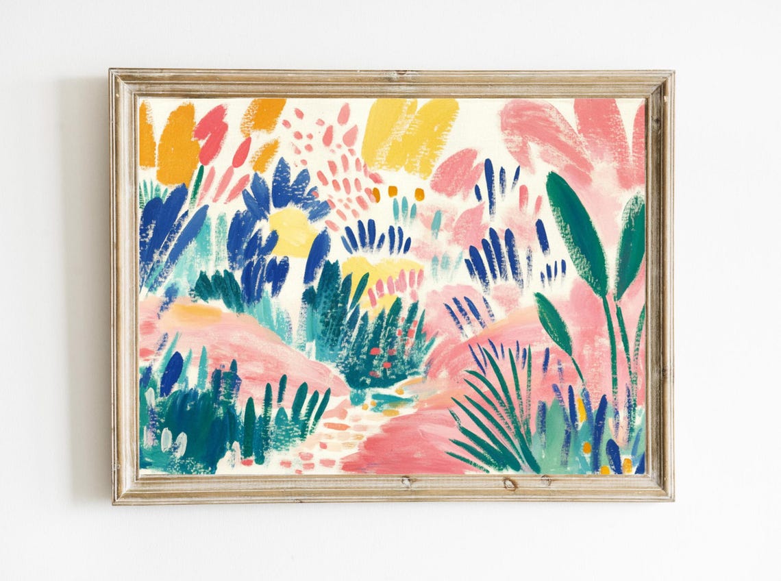 Abstract Art Print, Fauvism Style Of Henri Matisse, Colorful Art Print ...