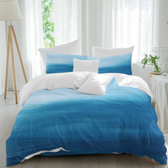 Abstract Art Queen Size 4 piece Duvet Cover Set,3 Comfort Bedding Set ...