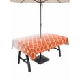 Abstract Art Rectangle Outdoor Tablecloth with Umbrella Hole Classic ...