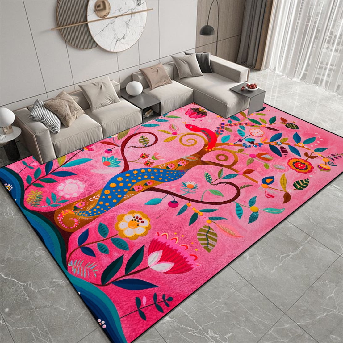 Abstract Art Rugs for Living Room ration Home Large Area Room Carpet ...