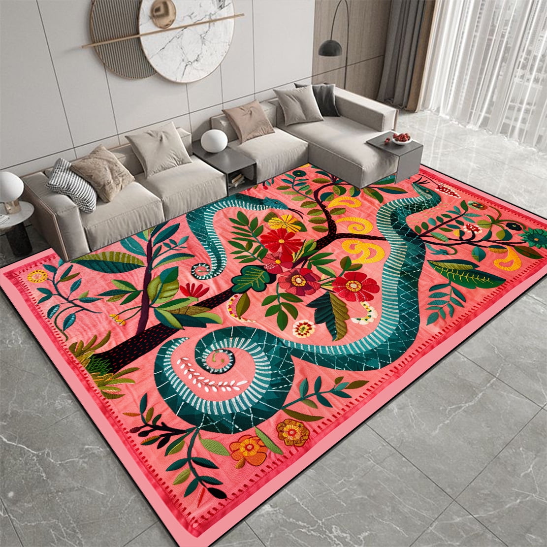 Abstract Art Rugs for Living Room ration Home Large Area Room Carpet ...