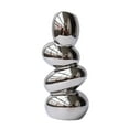 Abstract Art Sculpture Egg Vase Pebble Flower Arrangement Home Chinese ...