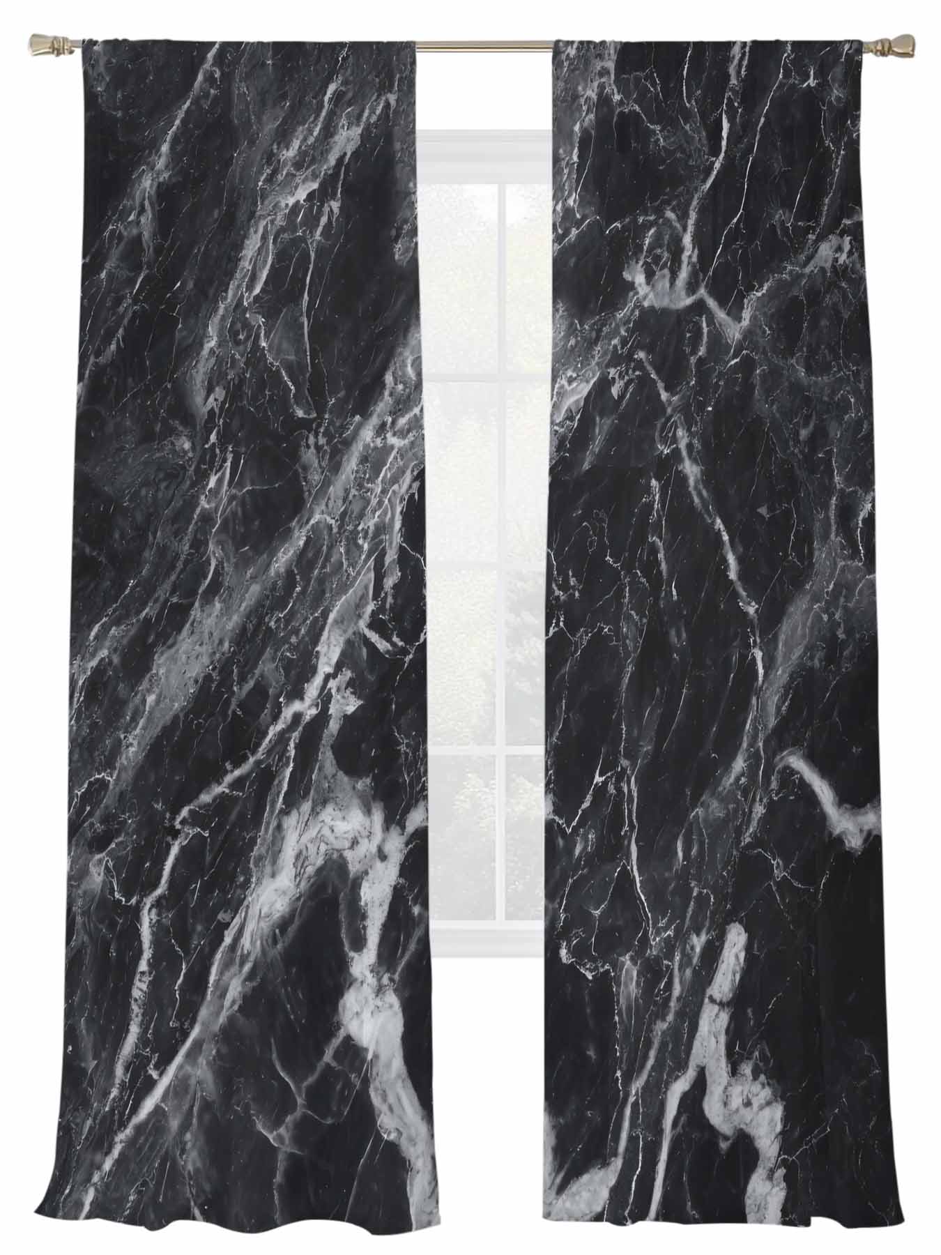 Abstract Art Sheer Curtains for Living Room Bedroom, Light-filtering ...