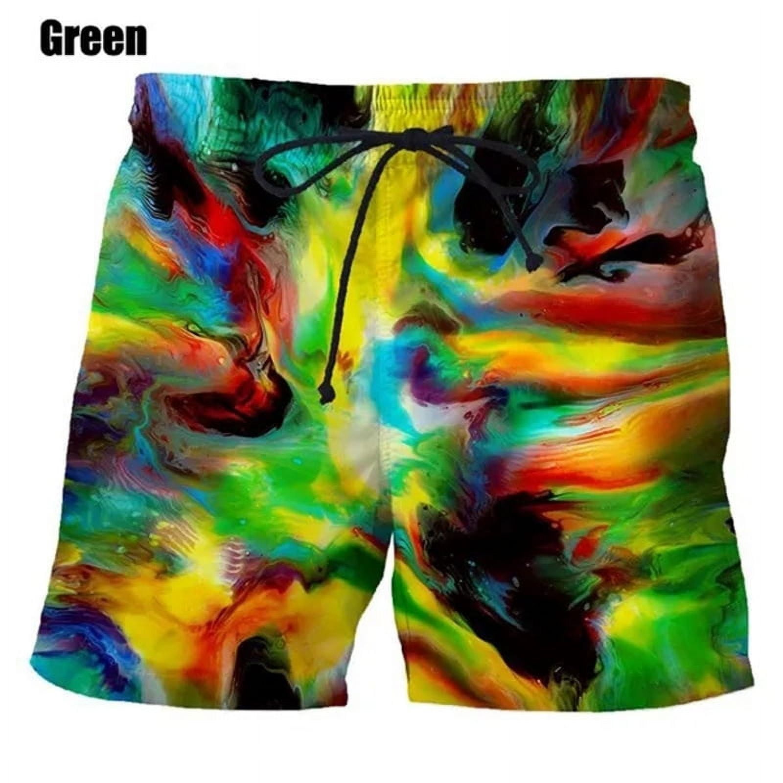 Abstract Art Shorts Women Men Summer Beach Shorts 3D Printed Forward ...
