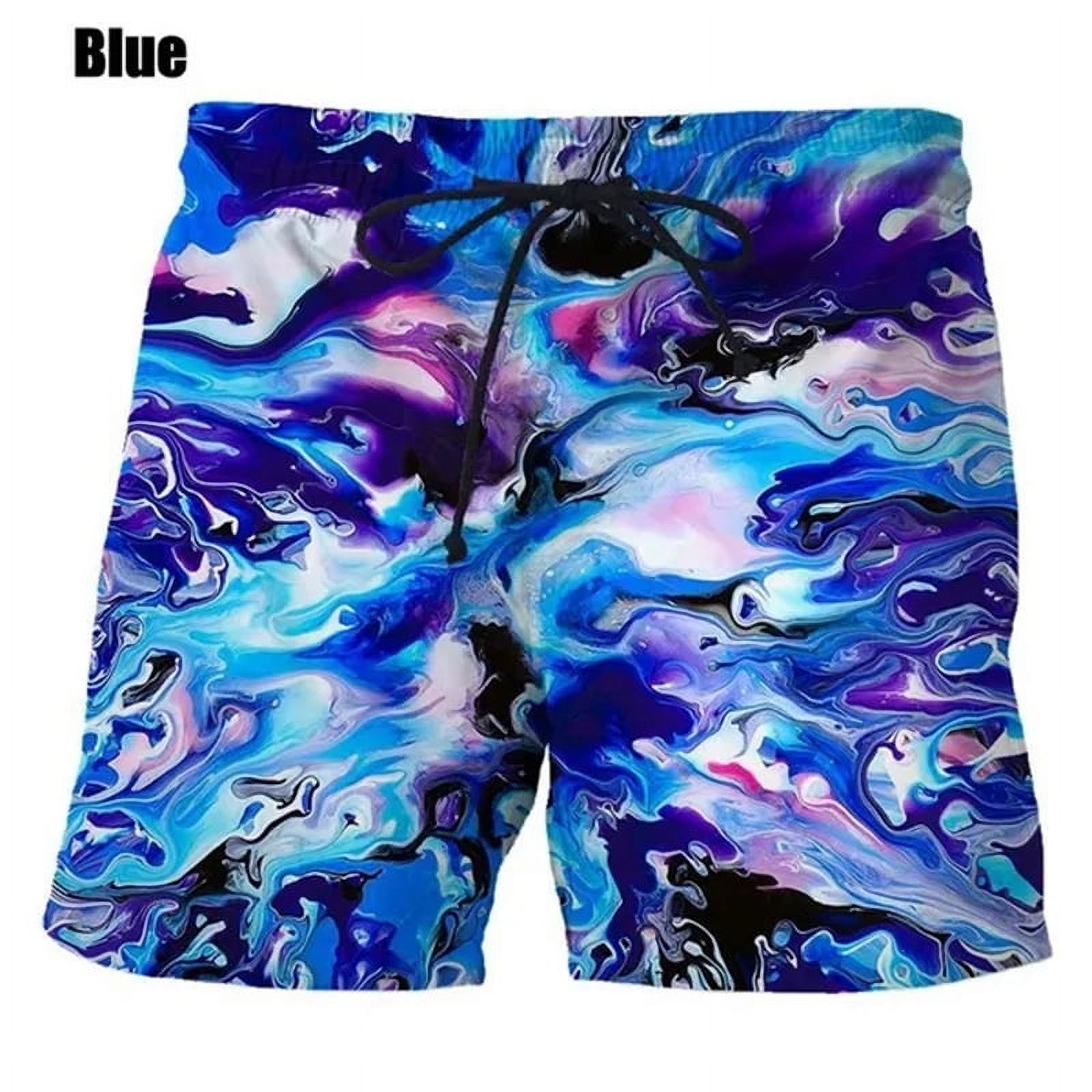 Abstract Art Shorts Women Men Summer Beach Shorts 3D Printed Forward ...