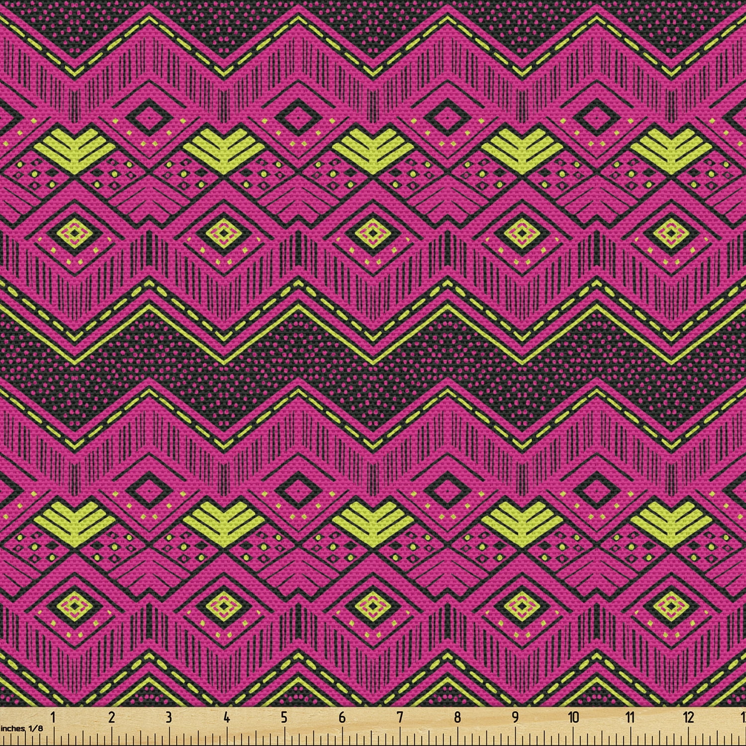 Abstract Art Sofa Upholstery Fabric by the Yard, Geometric Ikat ...