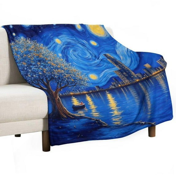 Abstract Art Starry Sky Blanket for Bed Throw Blanket for Women, Men ...