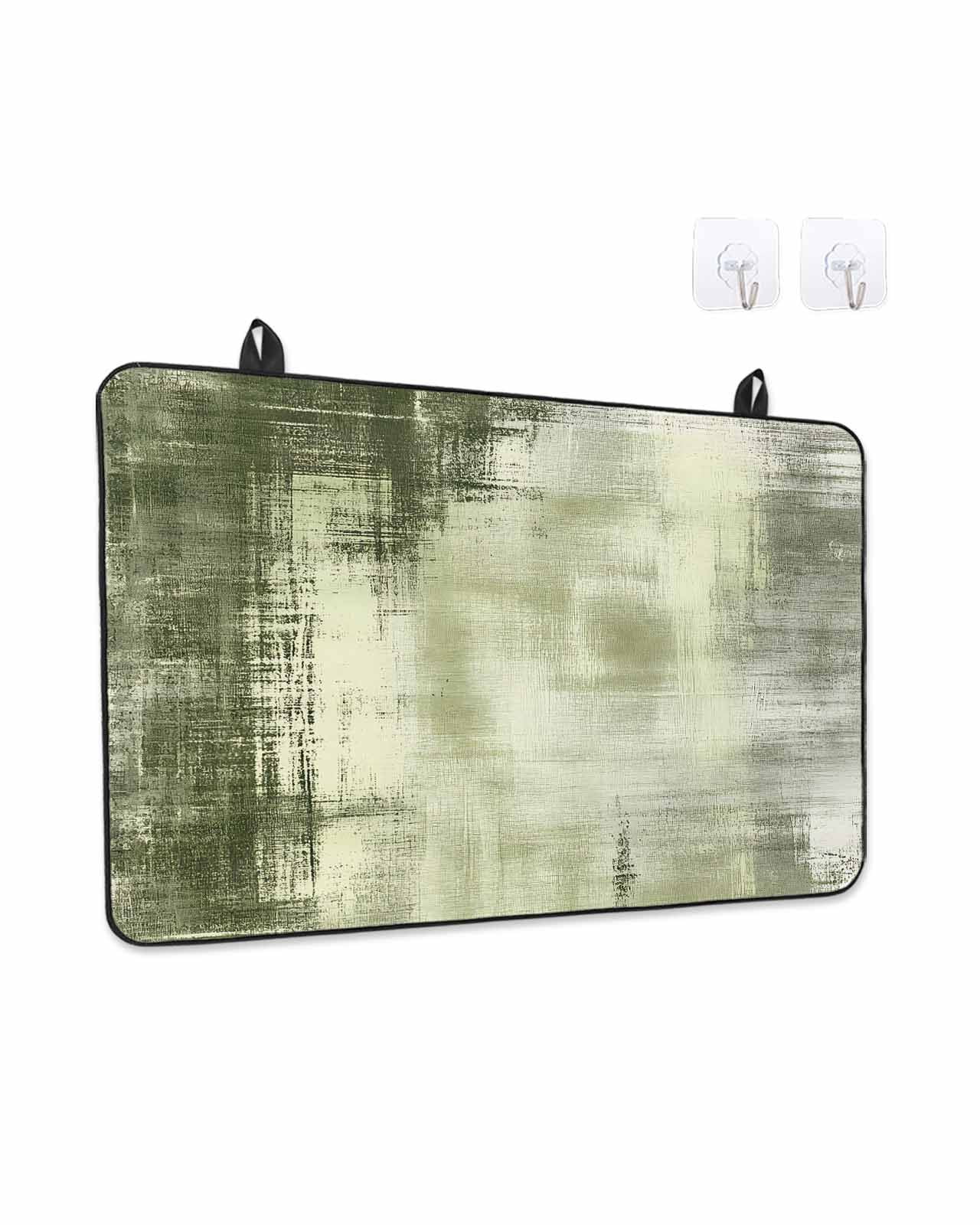 Abstract Art Stove Top Covers for Electric Stove, 28'x20'' Retro Green ...