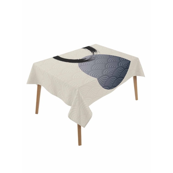 Abstract Art Sun Table Cloth, Waterproof Tablecloth for Rectangle ...