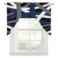 Abstract Art Swag Valance for Windows, Blue White Black Gray Line ...