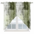 Abstract Art Swag Valances for Windows 36 inches Long, Vintage Green ...
