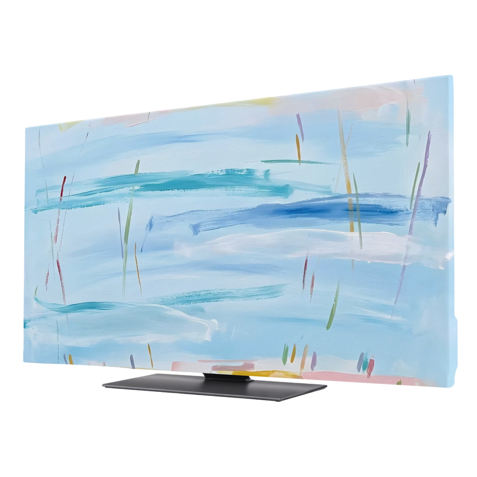 Abstract Art TV Cover for 50 Inch Screen,Stretch Fabric Dustproof TV ...