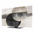 Abstract Art TV Dust Cover 24 Inch, Mottled Geometric Moon Black Gold ...