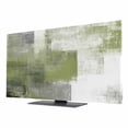 Abstract Art TV Dust Cover 50 Inch, Gradient Sage Green Vintage ...