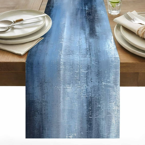 Abstract Art Table Runner 13x108 inch Sense Of Design Retro Gradient ...
