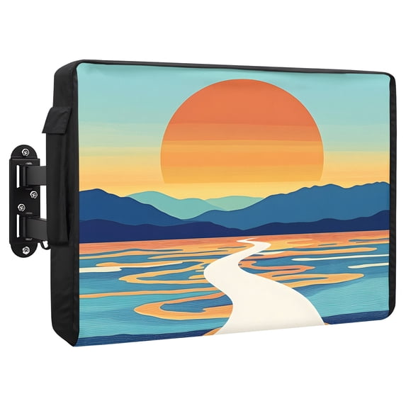 Abstract Art Texture Art Sun Outdoor TV Cover 70 to 75 Inch ...