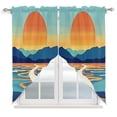 Abstract Art Texture Art Sun Swag Valances for Windows 36 inches Long ...