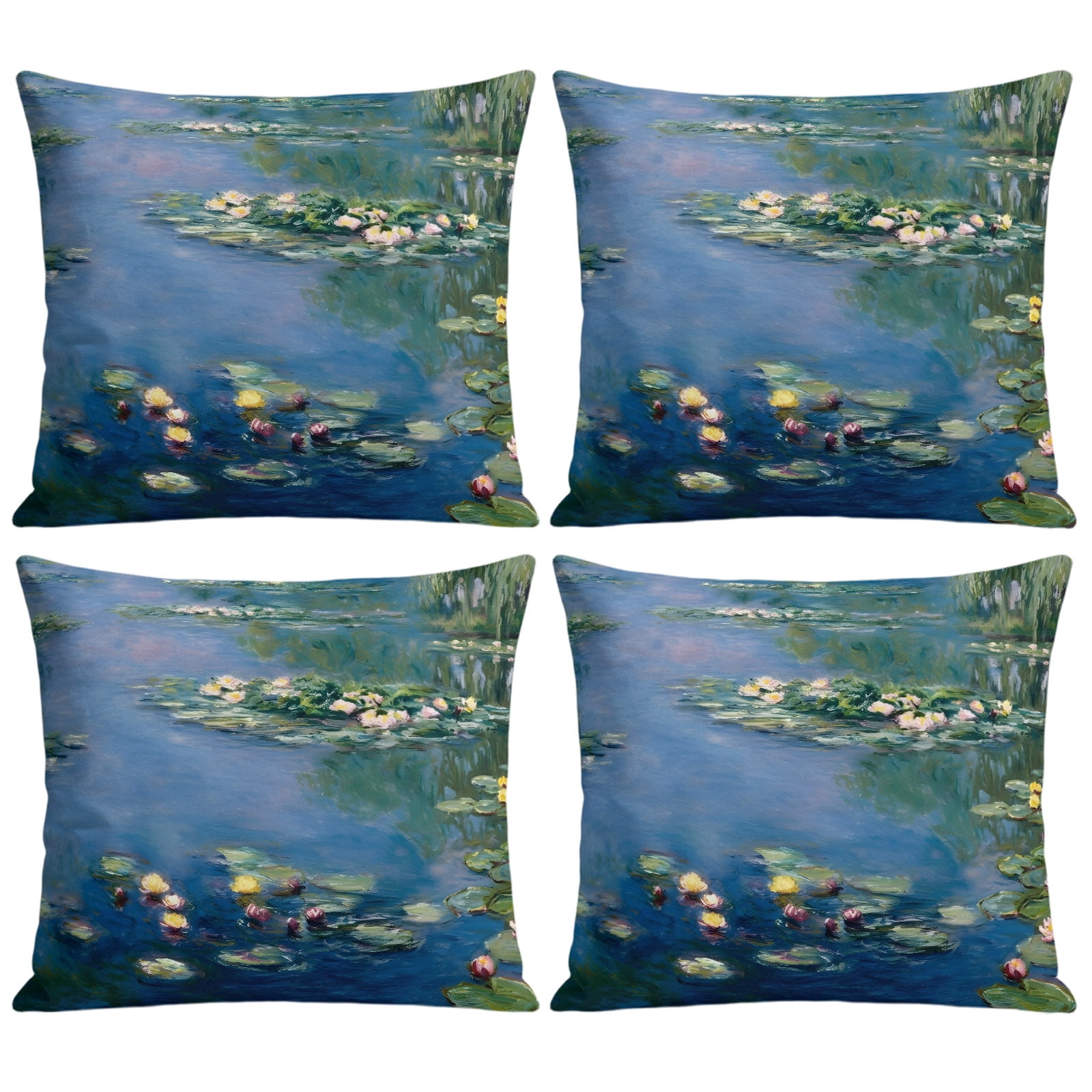 Abstract Art Throw Pillow Covers 18 x 18 Inch Pillow Covers Set of 4 ...