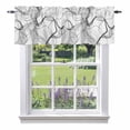 Abstract Art Valances for Windows, Black and White Minimalist Line ...