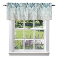 Abstract Art Valances for Windows Blue Green Watercolor Gradient Mosaic ...