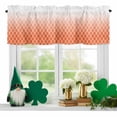 Abstract Art Valances for Windows, Classic Orange Line Gradient ...