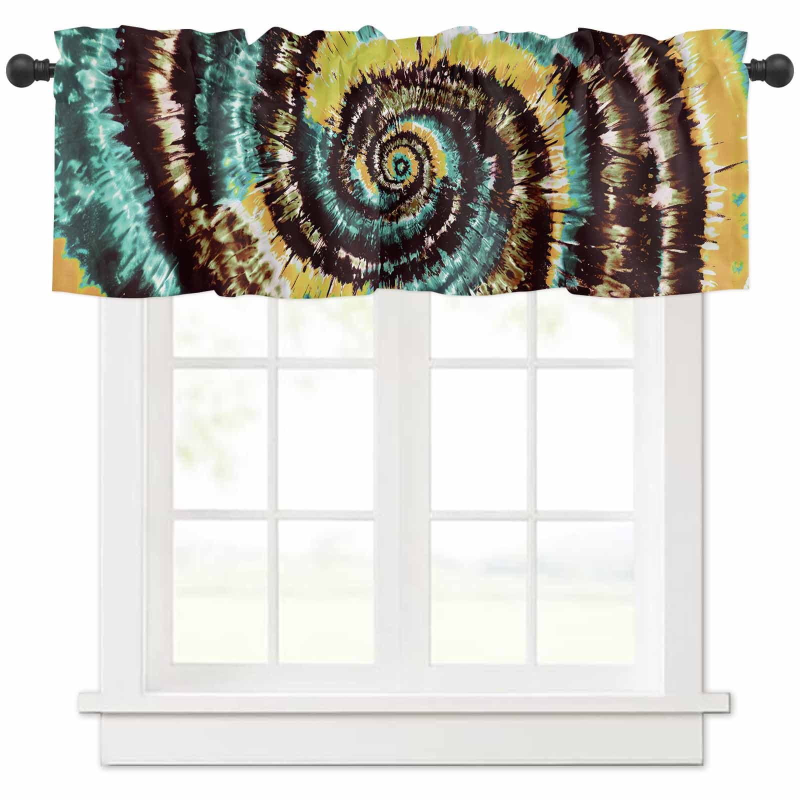 Abstract Art Valances for Windows Farmhouse Kitchen Curtains Valances ...