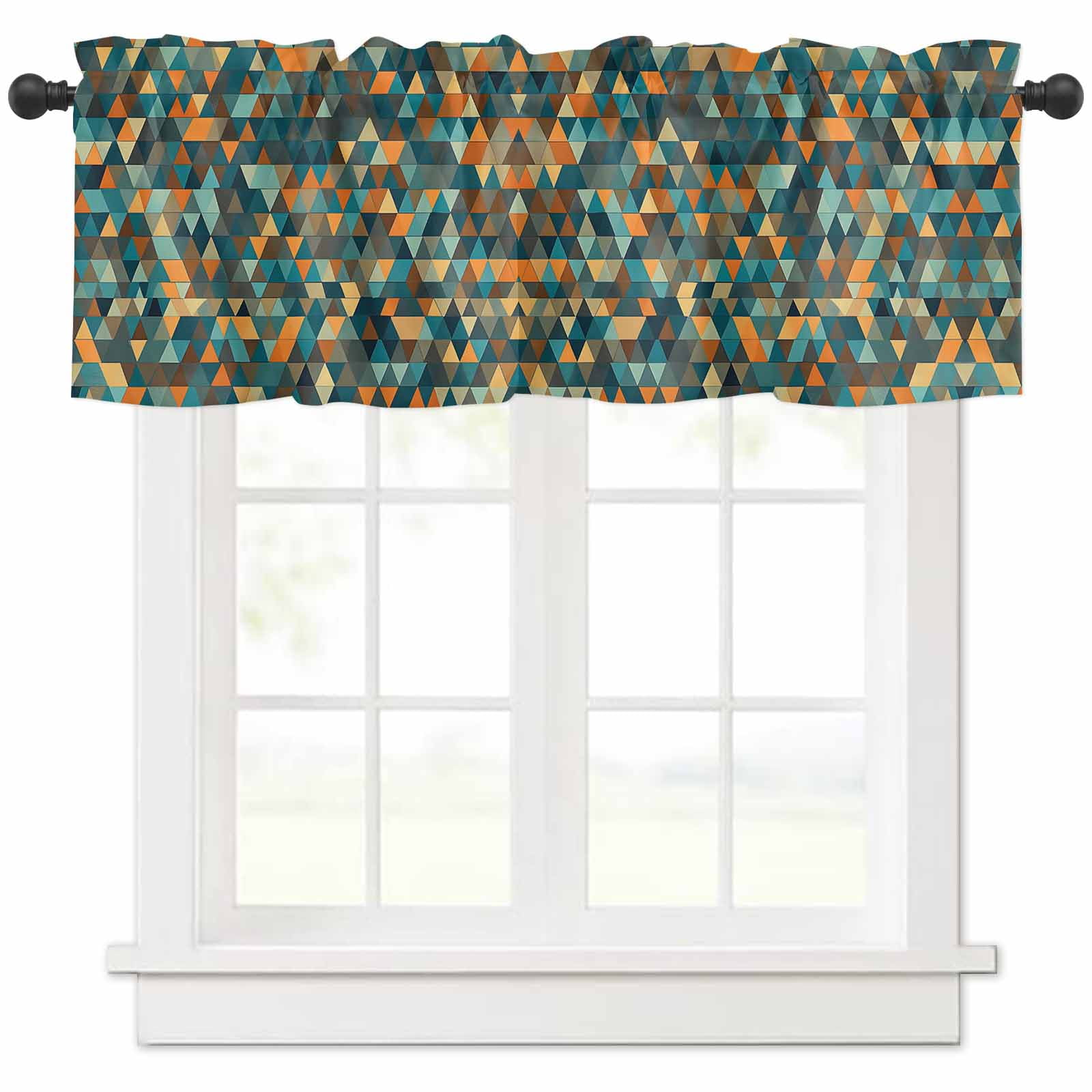 Abstract Art Valances for Windows Farmhouse Kitchen Curtains Valances ...