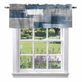 Abstract Art Valances for Windows, Navy Grey Smear Texture Graffiti ...