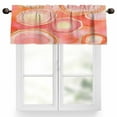 Abstract Art Water Ripple Valances for Windows, 54 x 18in, Pink Marble ...