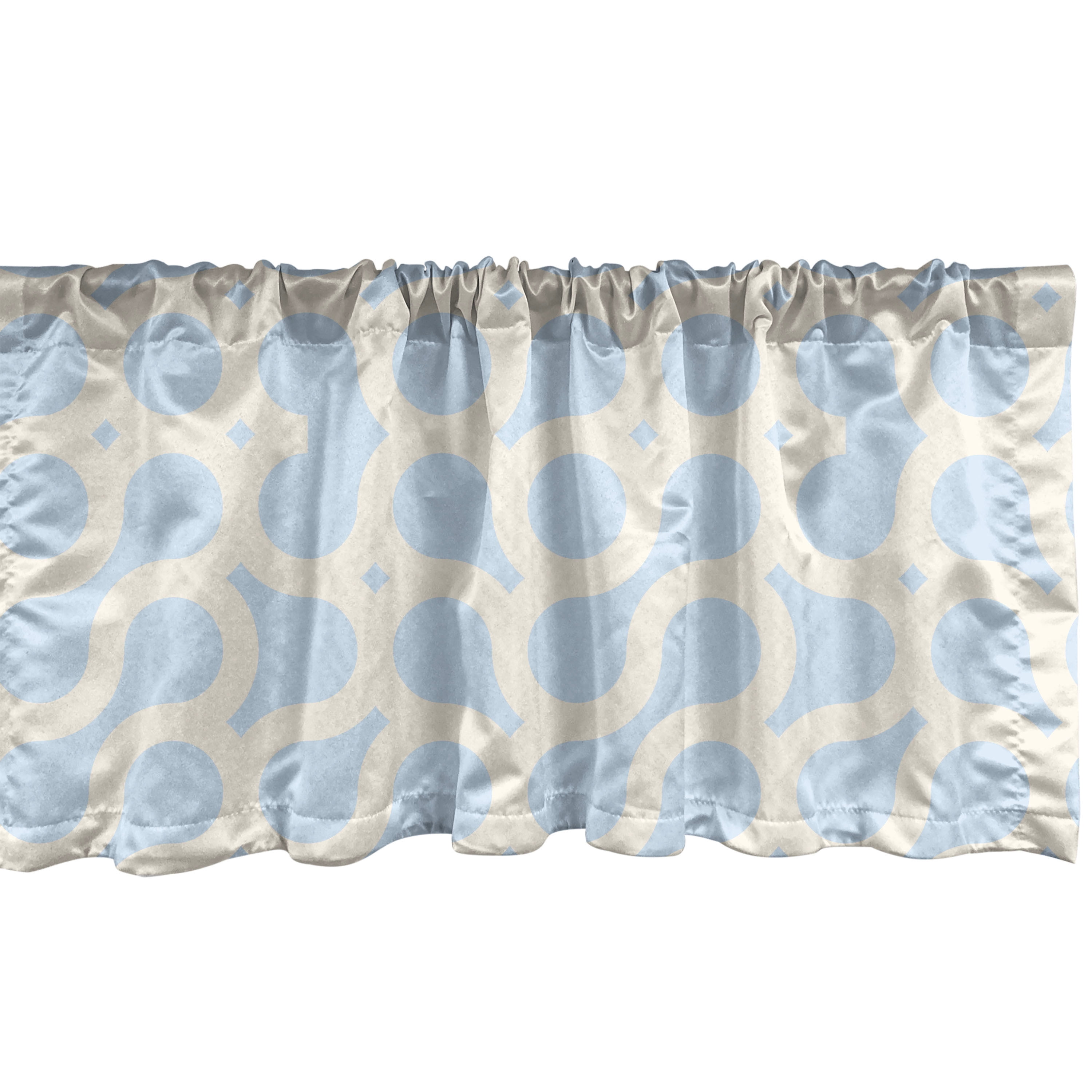 Abstract Art Window Valance, Geometric Vibes Round Shapes Simple Design ...