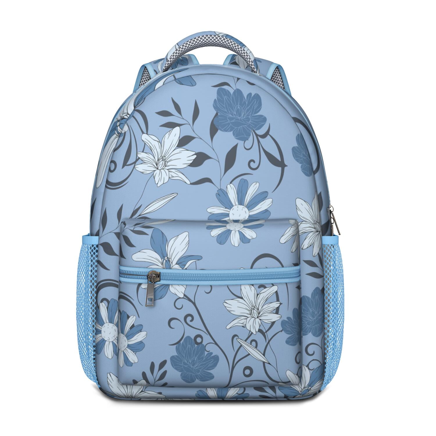 Abstract Artistic Floral Design Backpack - Durable Stylish Backpack for ...