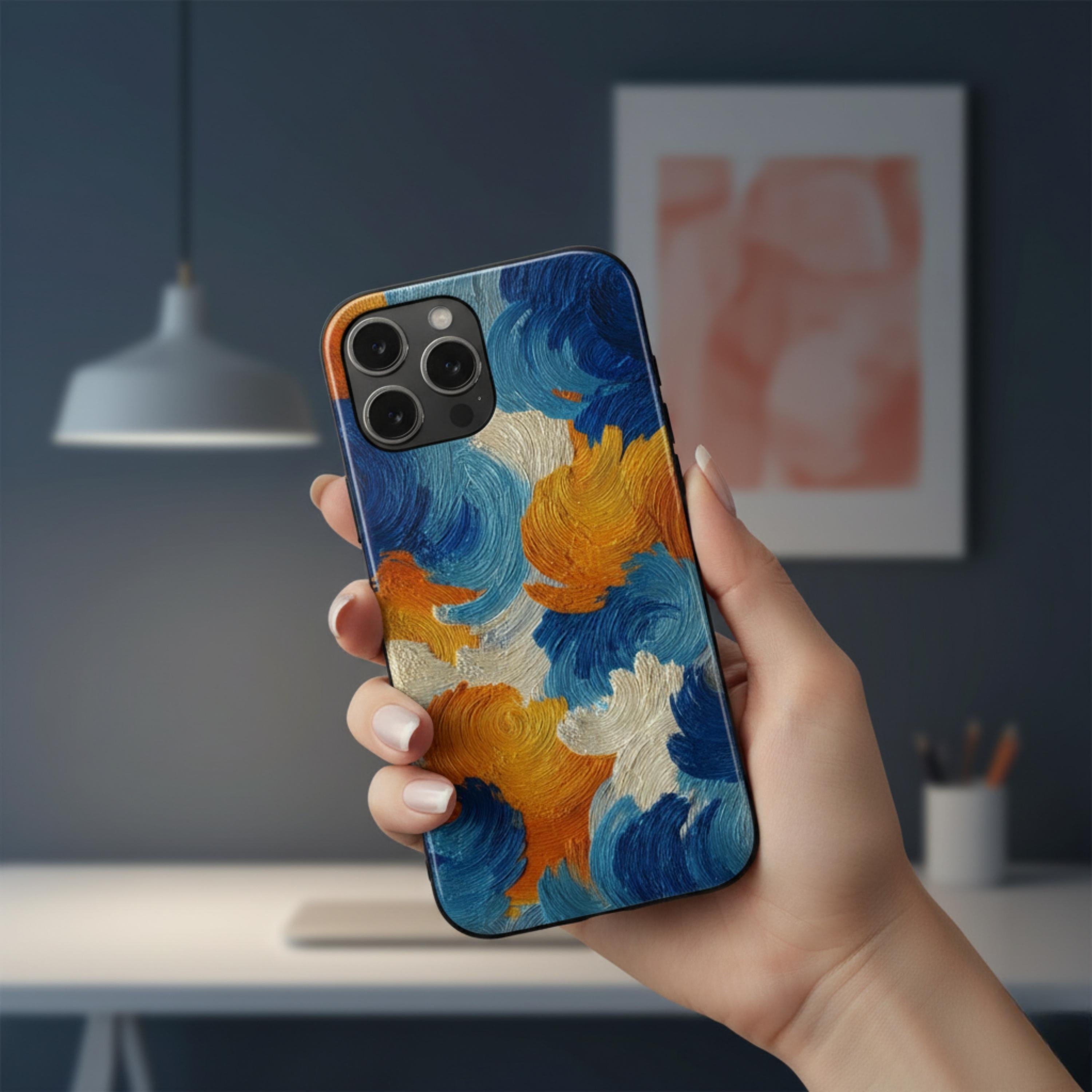 Abstract Artistic Impact Resistant Phone Case for iPhone 17 11 12 13 14 ...