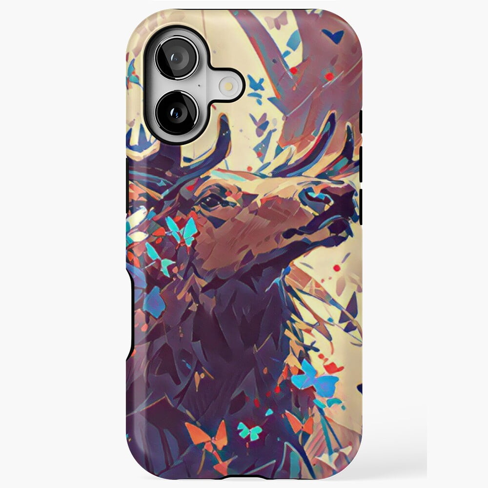 Abstract Artistic Moose Art Themed Design Phone Case with iPhone 17 to ...