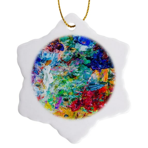 3drose, Abstract Artistic Oil Paint Palette. Multicolor, 3 inch ...